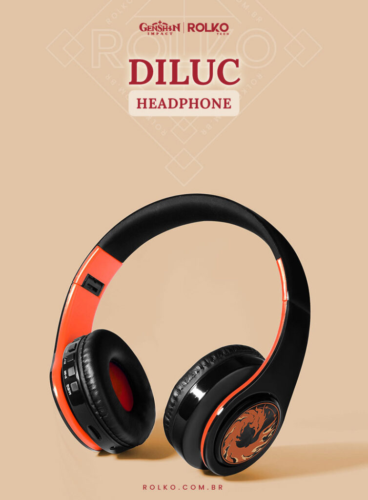 Headphone Diluc Genshin Impact – ROLKO tech