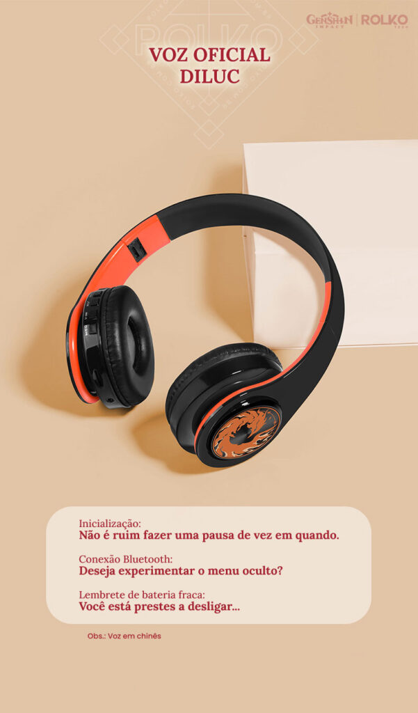 Headphone Diluc Genshin Impact – ROLKO tech