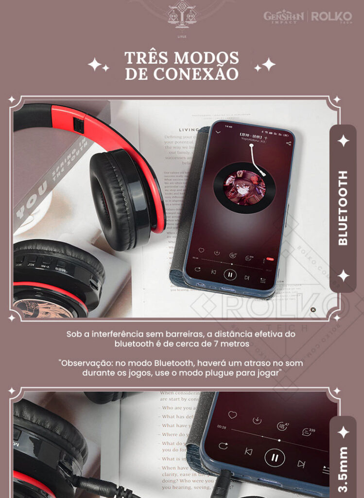 Headphone Hu-Tao Genshin Impact – ROLKO tech