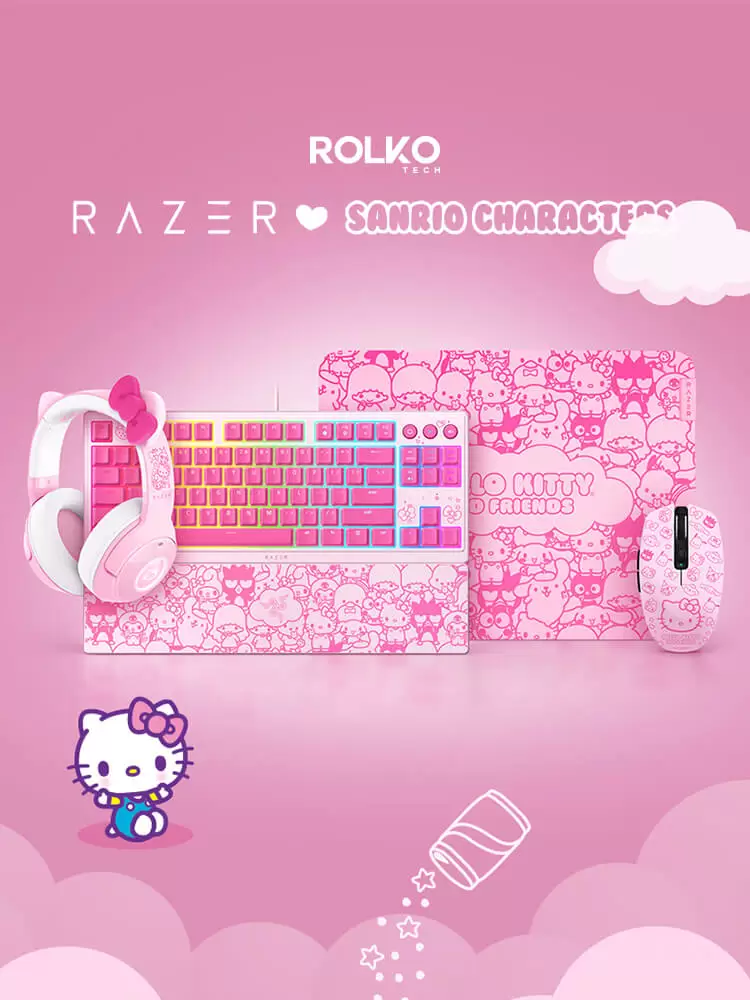 Kit Razer Sanrio Hello Kitty and Friends (Edição Limitada) Headset ...
